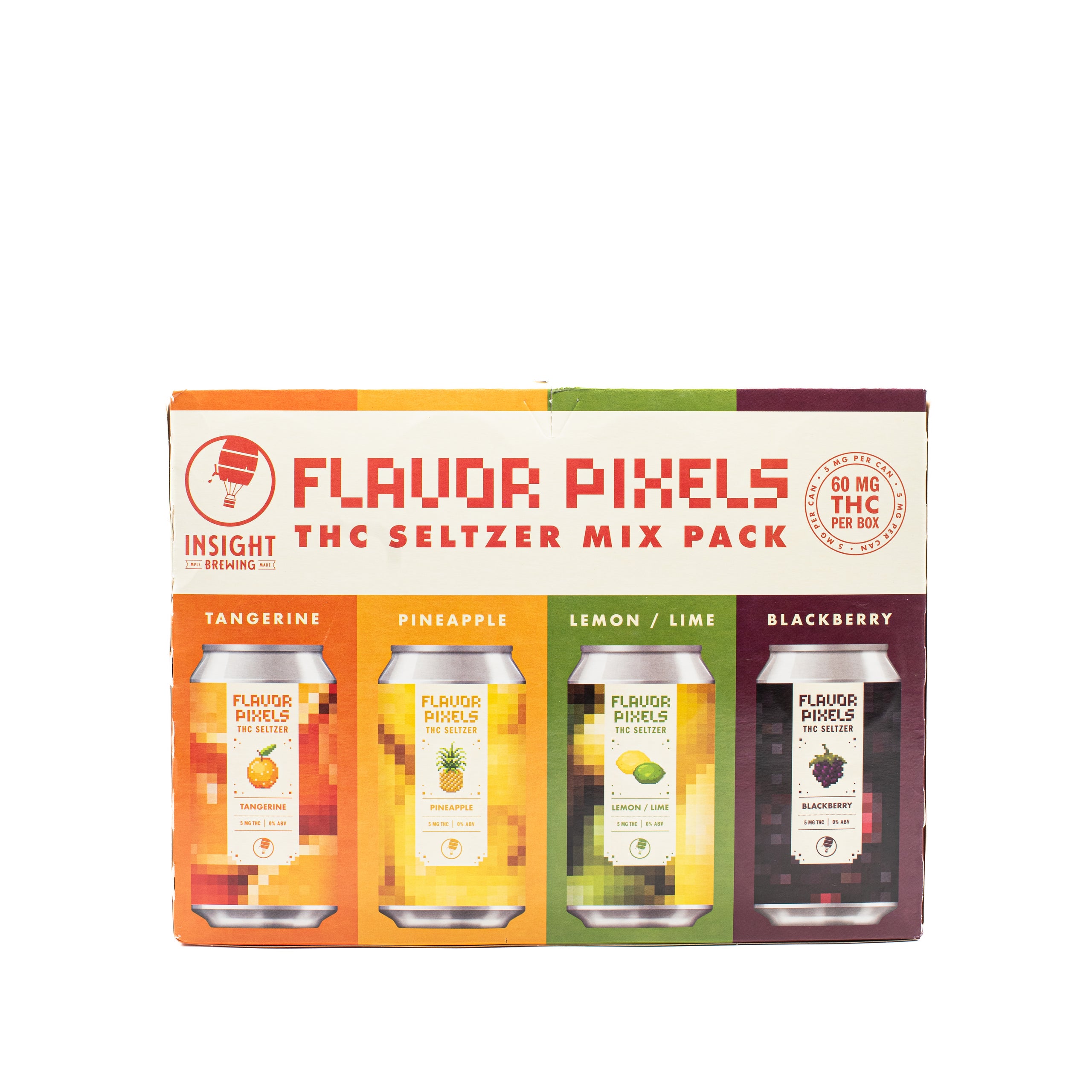 Insight "Flavor Pixels" THC (5mg) Seltzer Variety 12 pack | Henry & Son